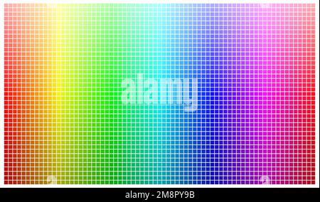HSV Color Palette with Every Hue Light to Bright Stock Vector Image ...