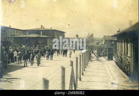 ww1 period, italian pow camp in north of Italy - prisoners of war Stock ...