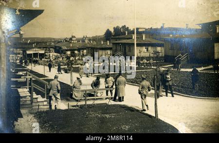 ww1 period, italian pow camp in north of Italy - prisoners of war Stock ...