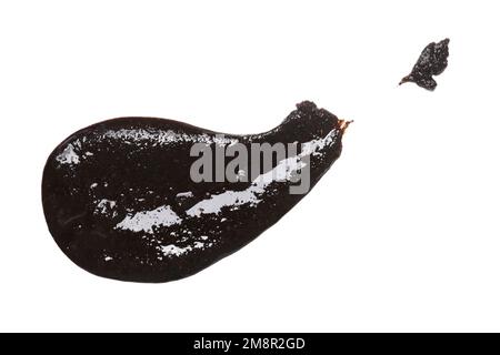 Coffee scrub, clay or charcoal face mask stroke isolated on whiteCoffee ...