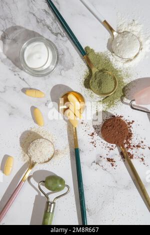 Different types of dietary supplements forhealth and beauty - collagen ...