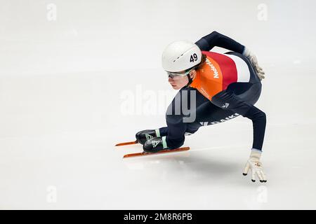 GDANSK, POLAND - JANUARY 15: Selma Poutsma of the Netherlands competing ...
