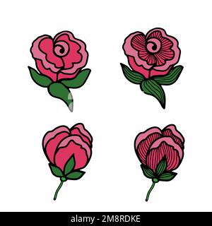 Cute rose icon Stock Vector Image & Art - Alamy