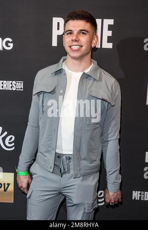 George Baggs seen attending the KSI vs FaZe Temperrr MF Cruiserweight ...