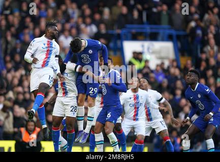 Chelsea's Kai Havertz scores their side's first goal of the game during ...