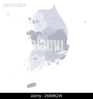 map of Sejong state of South Korea and location on Korean map Stock ...