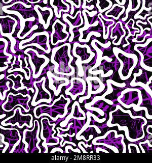 Wavy Seamless Trippy Pattern with grunge textures. Seamless pattern of ...