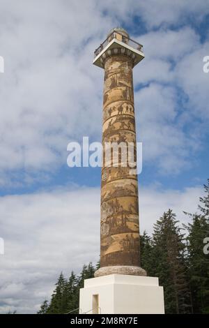 the astoria column built in 1926 in astoria oregon usa Stock Photo - Alamy