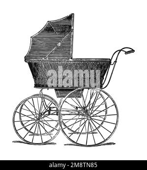 Vintage babycart or pushchair Stock Photo - Alamy