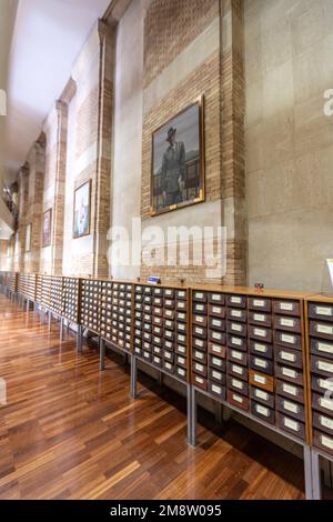 The card catalogue records items in Biblioteca Nacional de España ...