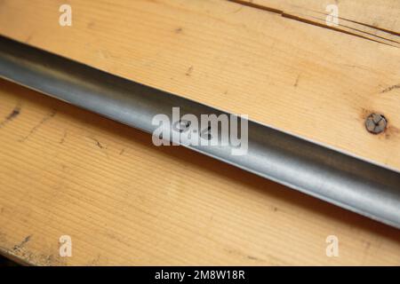 Cross section of Reynolds steel tubing at their manufacturing ...