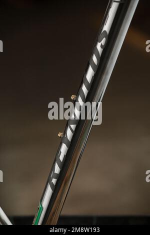 A bike frame made from Reynolds 931 tubing at the Reynolds steel tubing ...