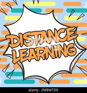 Writing displaying text Distance Learning. Business concept educational ...