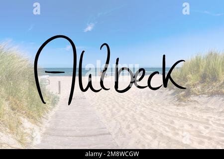 Place name handwritten with a photo of the place in the background ...