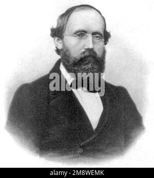 Portrait of the German mathematician Georg Friedrich Bernhard Riemann ...