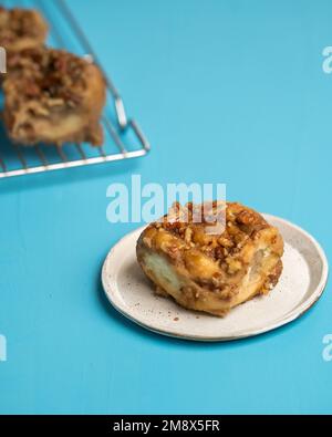 Sticky buns with nuts Stock Photo - Alamy