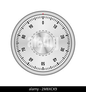 Banking lock, illustration, vector, on a white background Stock Vector ...