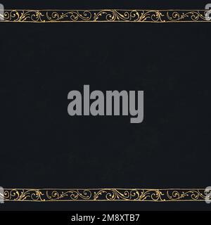 Filigree border vector in gold Stock Vector Image & Art - Alamy