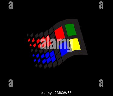 Windows 3. 1x, Logo, Black background Stock Photo - Alamy
