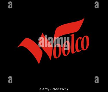 Woolco, Rotated Logo, Black Background B Stock Photo - Alamy