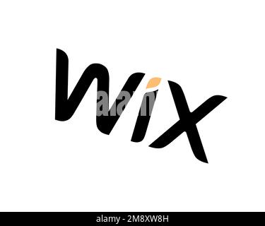 Wix. com, rotated logo, white background Stock Photo - Alamy