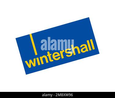 Wintershall, rotated logo, white background B Stock Photo - Alamy