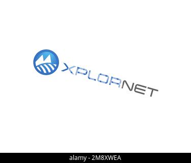 Xplornet, rotated logo, white background Stock Photo - Alamy