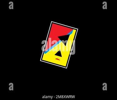 ALTEN, rotated logo, black background Stock Photo - Alamy