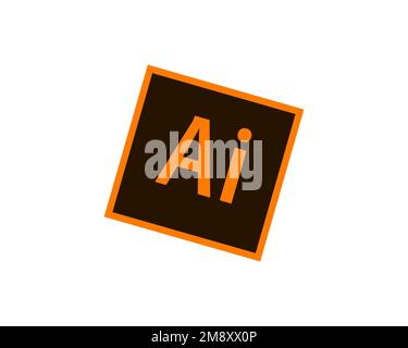 Adobe Illustrator, rotated logo, white background Stock Photo - Alamy