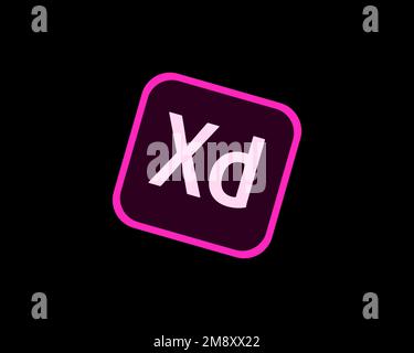 Adobe XD, Logo, Black background Stock Photo - Alamy