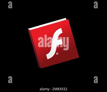 Adobe Flash Lite, Logo, Black background Stock Photo - Alamy