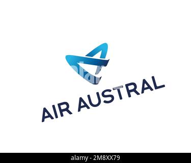 Air Austral, Logo, White background Stock Photo - Alamy