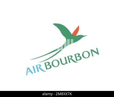 Air Bourbon, Rotated Logo, White Background B Stock Photo - Alamy