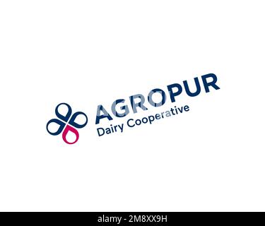 Agropur, rotated logo, white background B Stock Photo - Alamy