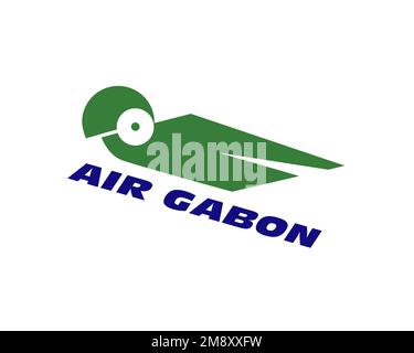 Air Gabon, rotated logo, white background Stock Photo - Alamy
