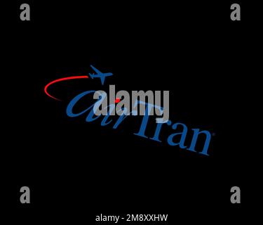 AirTran Airways, rotated logo, black background Stock Photo - Alamy