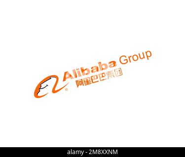 Alibaba Group, rotated logo, white background B Stock Photo - Alamy