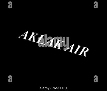 Aklak Air, Logo, Black background Stock Photo - Alamy