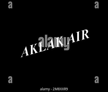Aklak Air, Logo, Black background Stock Photo - Alamy
