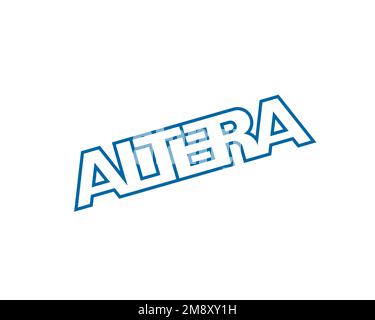 Altera, Logo, White background Stock Photo - Alamy