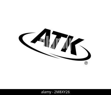 Alliant Techsystems, rotated logo, white background Stock Photo - Alamy