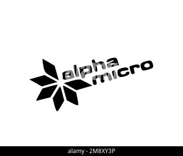 Alpha Microsystems, Logo, White background Stock Photo - Alamy