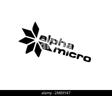 Alpha Microsystems, Logo, White background Stock Photo - Alamy