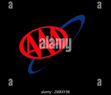 American Automobile Association, Logo, Black background Stock Photo - Alamy