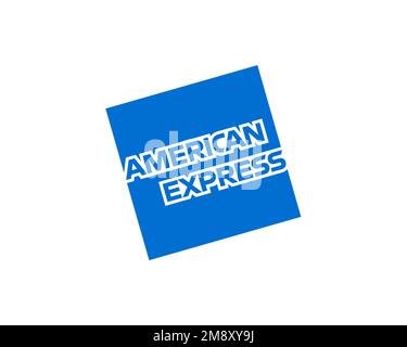 American Express, white background, logo, brand name Stock Photo - Alamy