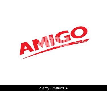 Amigo Supermarkets, Logo, White background Stock Photo - Alamy