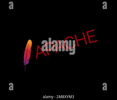 Apache HTTP Server, Logo, Black background Stock Photo - Alamy