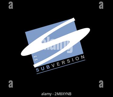 Apache Subversion, rotated logo, black background B Stock Photo - Alamy