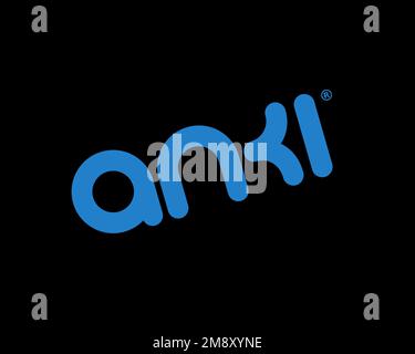 Anki company, Logo, Black background Stock Photo - Alamy