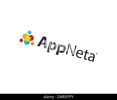 AppNeta, rotated logo, white background Stock Photo - Alamy
